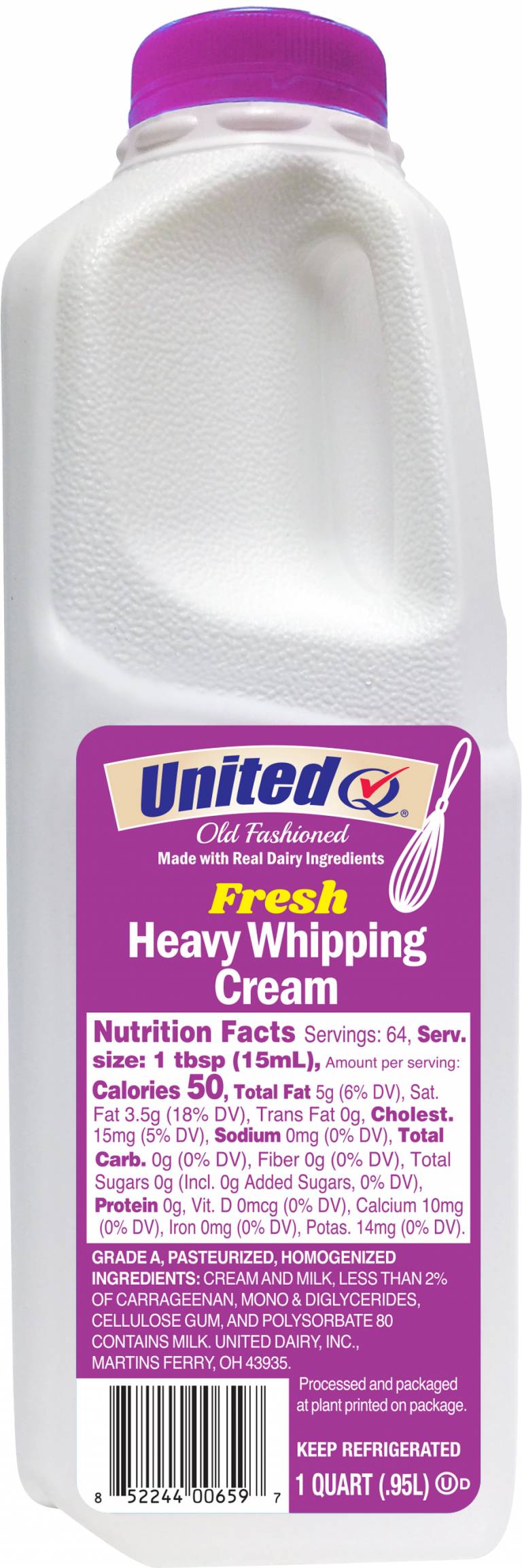 Fresh Heavy Whipping Cream | United Dairy