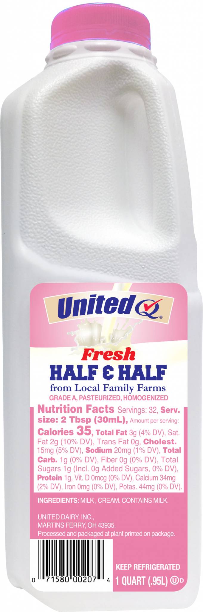 Fresh Half & Half | United Dairy